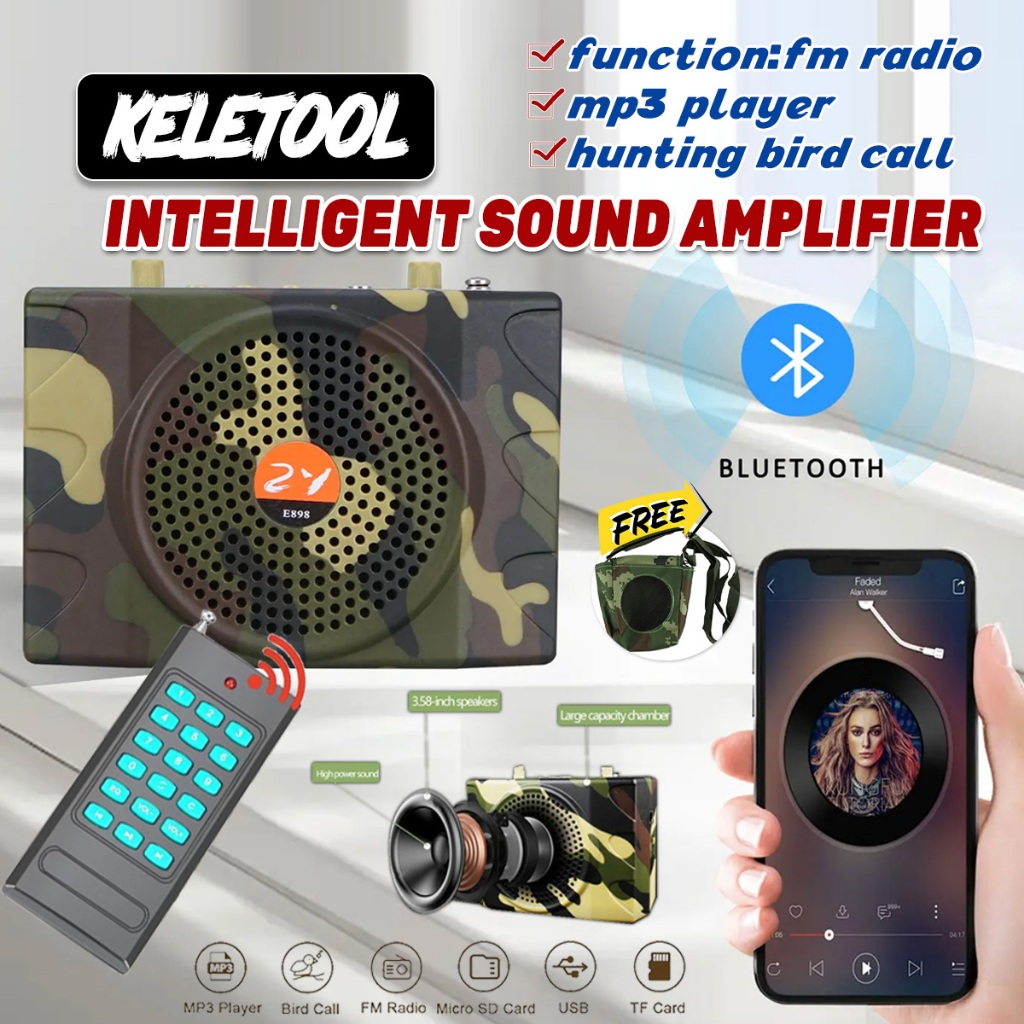 decoy speaker outdoor Speaker Bird Caller Amplifier Sound Decoy Player ...