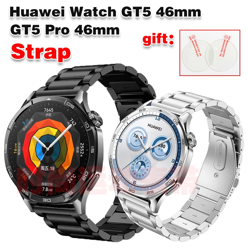 For Huawei Watch GT5 46mm Strap GT5 Pro 46mm Stainless Steel Magnetic ...