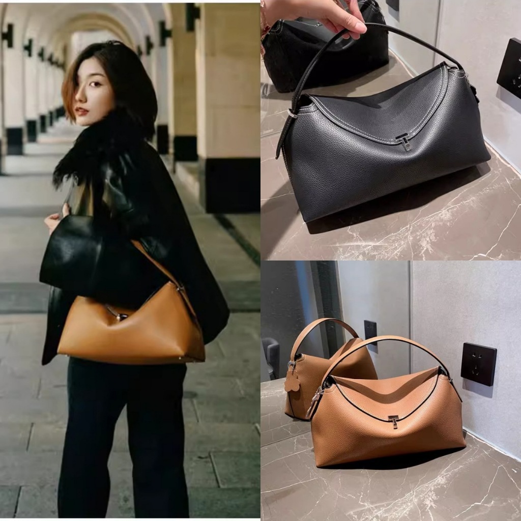 Toteme Handbag, Swedish Niche Design Genuine Leather Armpit Bag ...