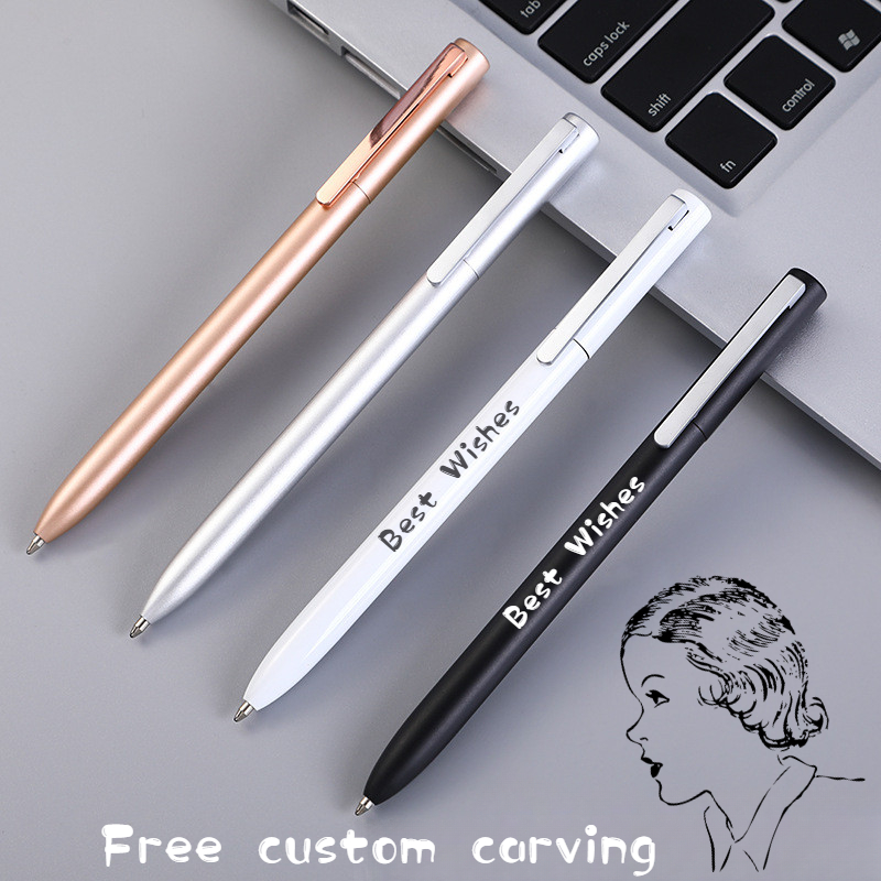 Free Customization Customized Rotating Metal Rotary Pen Neutral Ball ...