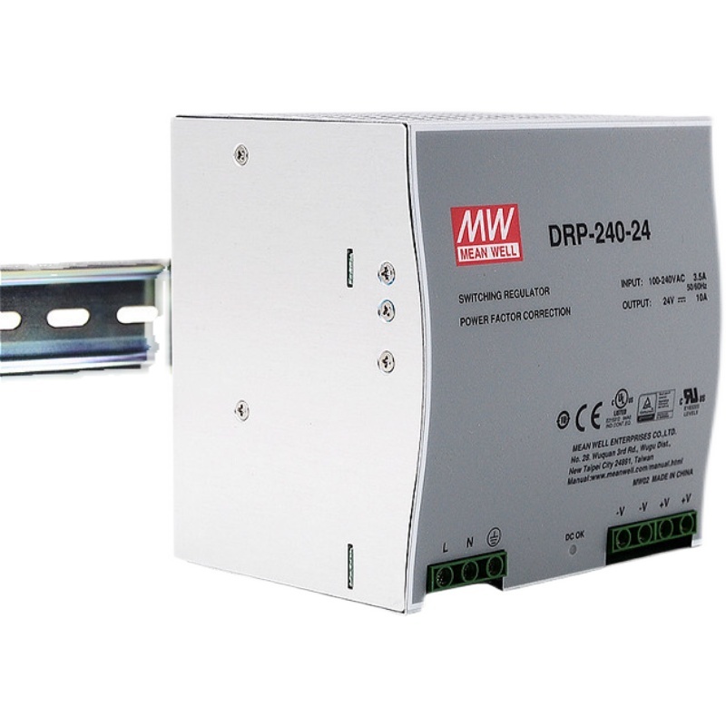 Original MEAN WELL DRP-480 480W DRP-240 240W 24V DIN Rail Switching ...