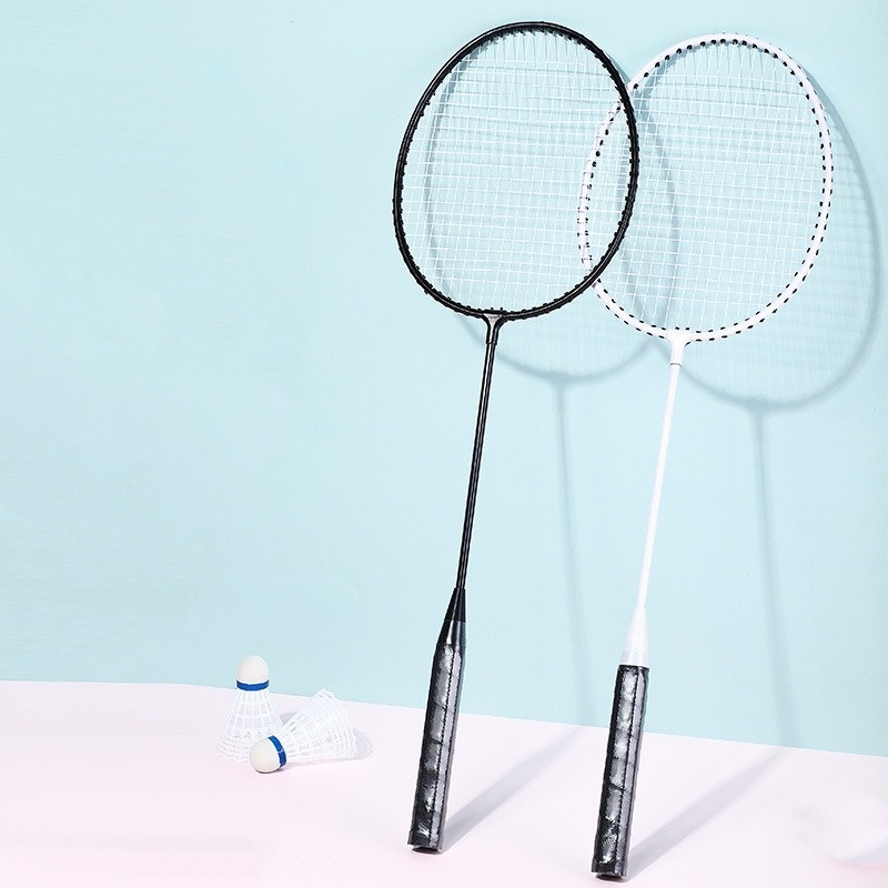 Split iron alloy adult badminton racket can play double racket 分体铁合金 ...