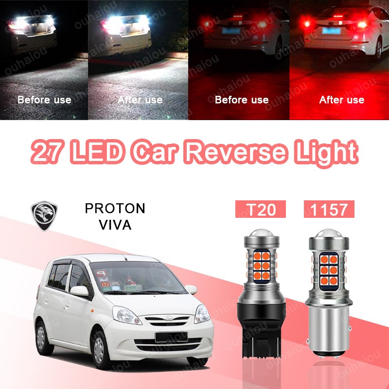 [PERODUA Viva ]1pcs 27LED Car Brake Light Bulb Non Flash & Flash T20 ...