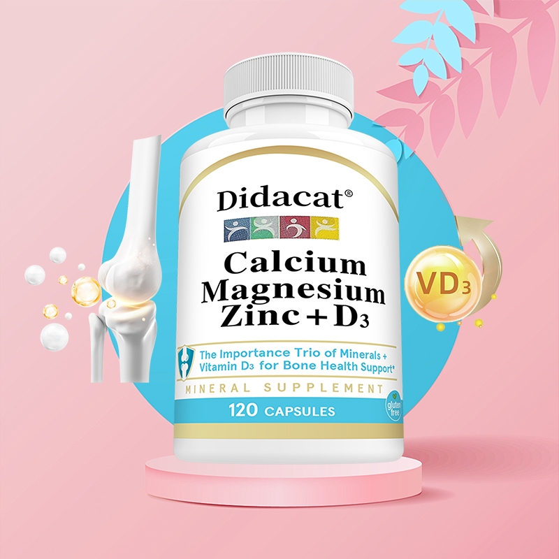 DIDACAT ZINC + Vitamin D3 Calcium Supplement for Bone Support ...