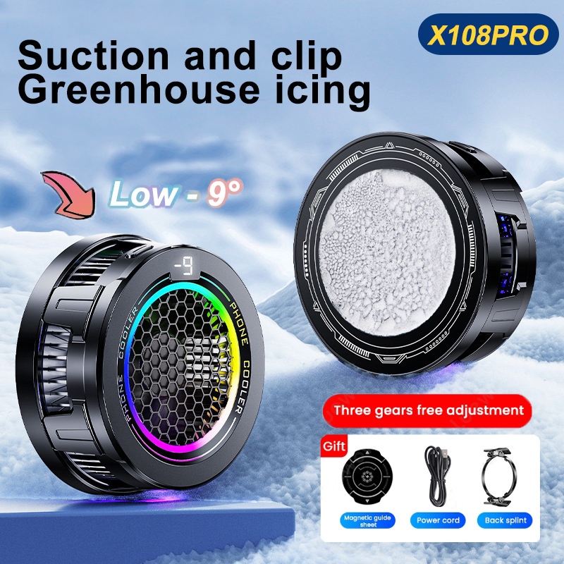 Mobile Phone Cooler X108 Heat Sink Ice Cooling Radiator Cooling Fan ...