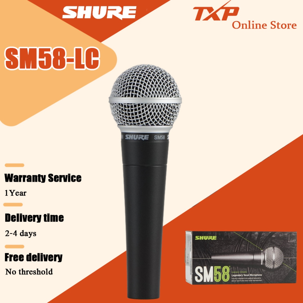 Shure SM58-LC Pro XLR Dynamic Microphone - for Vocals, Live Performance | Shopee Malaysia