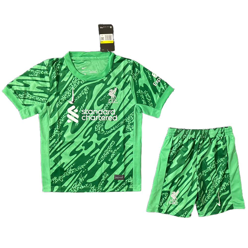 2024-25 Season Liverpool Goalkeeper Football Kids Jersey Kit Alisson ...