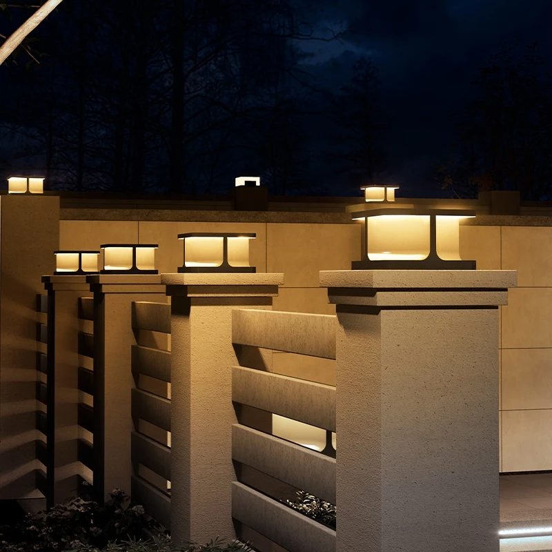 Outdoor waterproof courtyard lights, garden column headlights, villa ...