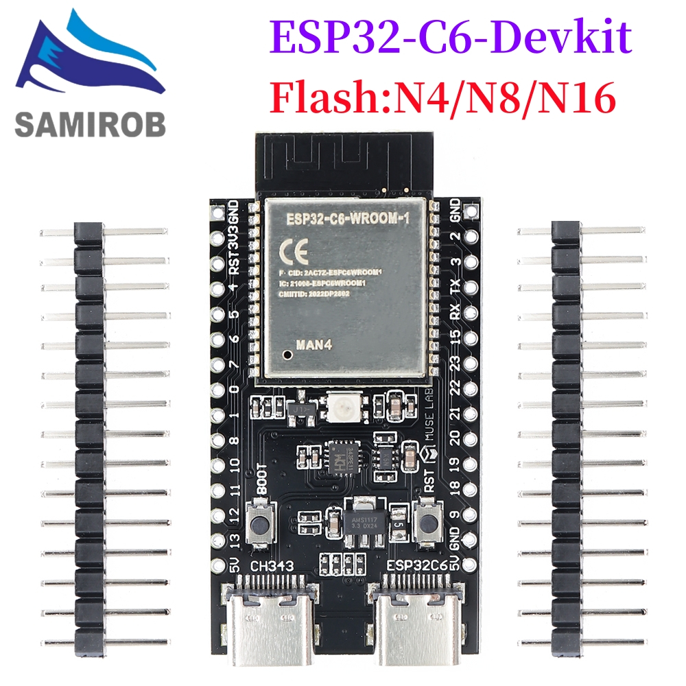 ESP32 / ESP32-C6 WiFi+Bluetooth Internet Of Things Dual Type-C ... ESP32 / ESP32-C6 WiFi+Bluetooth Internet Of Things Dual Type-C ...