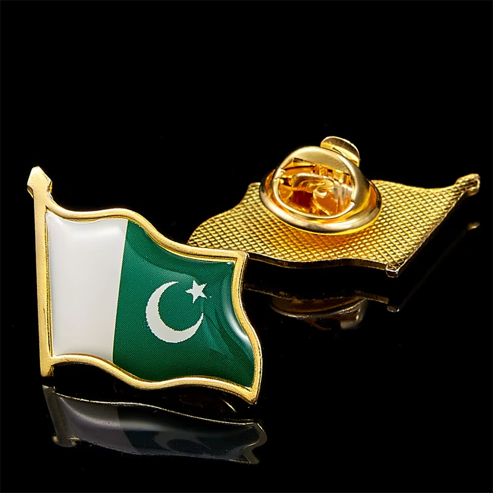 Pakistan national flag crystal drop adhesive badge brooch, flags of ...