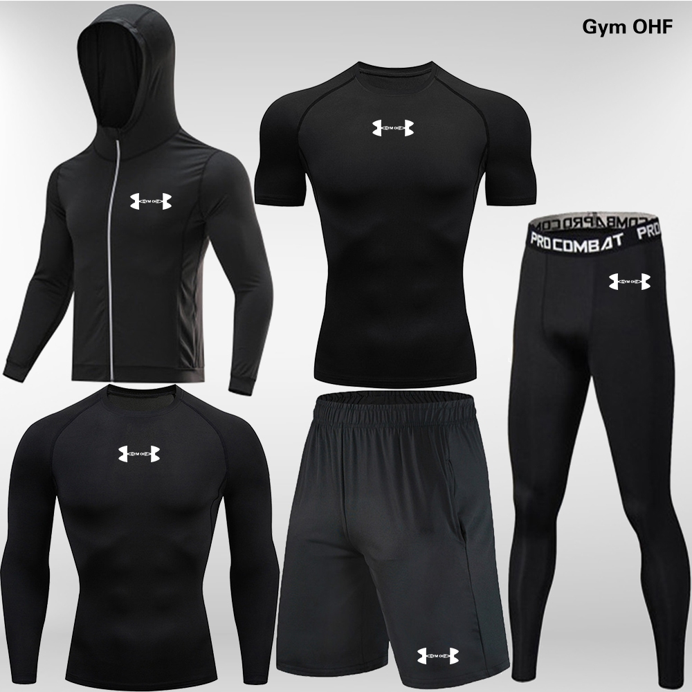 Running Tracksuits Men's Jogging Sets Basketball Soccer Shirts Pants ...