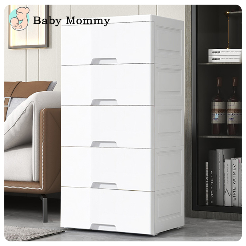 【Malaysia Spot】36cm 3-6 Layer Drawer Baju Wide Durabox Drawer Rak Baju ...