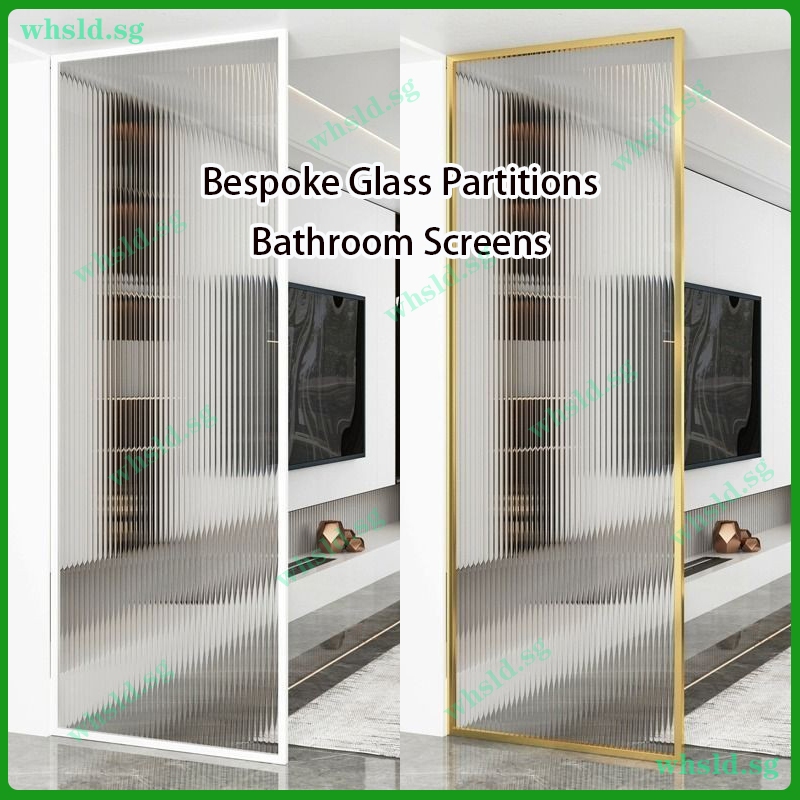 Bathroom Long Rainbow Glass Partition Light Luxury Seat Screen ...