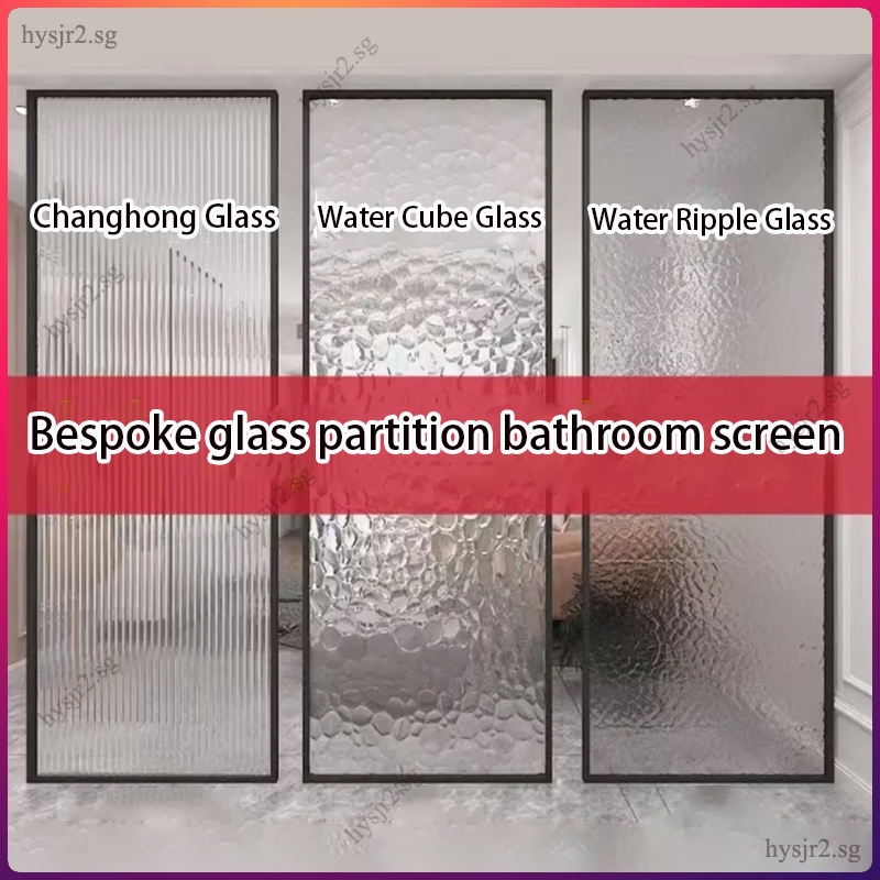 Bathroom Long Rainbow Glass Partition Light Luxury Seat Screen ...