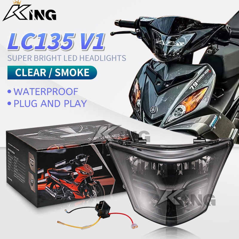 LC135 V1 HEAD LAMP LED LAMPU DEPAN HEADLAMP SOCKET LAMPU PNP YAMAHA LC 135 V1 | Shopee Malaysia
