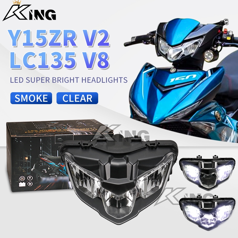 YAMAHA Y15 HEADLAMP LAMPU Y15 V2 HEADLIGHT LC V8 LED HEAD LAMP Y15ZR ...
