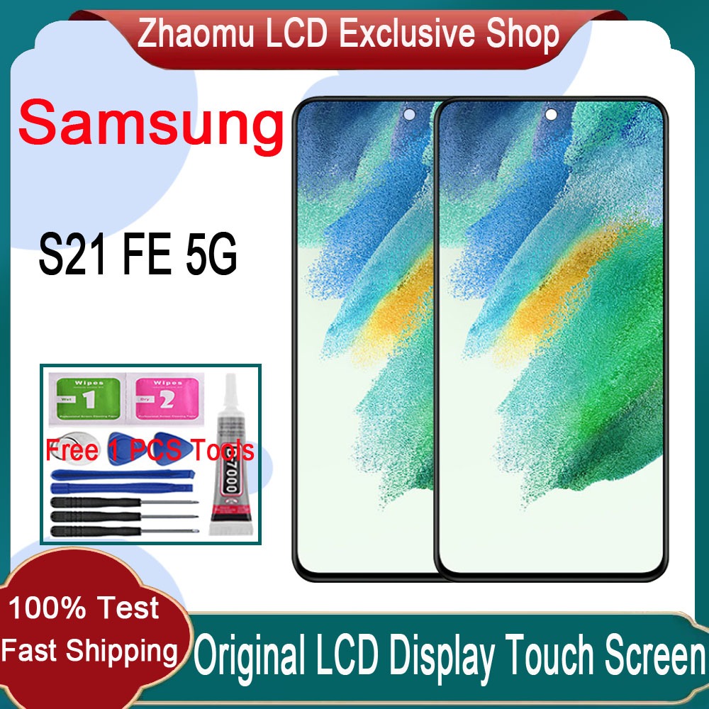 Original AMOLED Samsung Galaxy S21 FE 5G LCD Display Touch Screen With ...