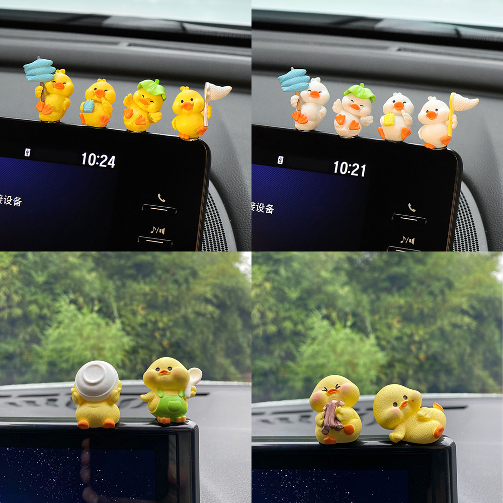 Cute Duck Car Decoration Garnish Ornament Car Ornament Car Center ...