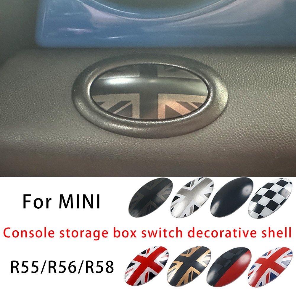 For MINI R55 R56 R58 Car Console Storage Box Switch Button Sticker ...