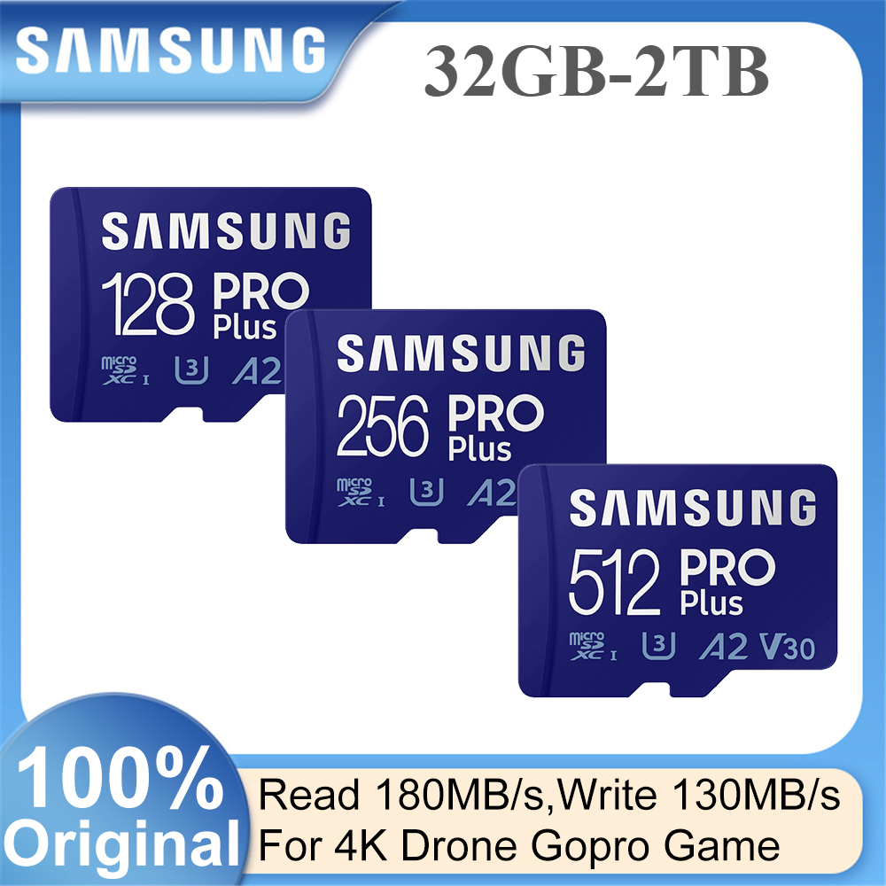 SAMSUNG EVO Plus Micro SD Card 128GB 64GB 512GB 256GB 1tb 2tb Micro SD Pro Plus Flash Memory ...
