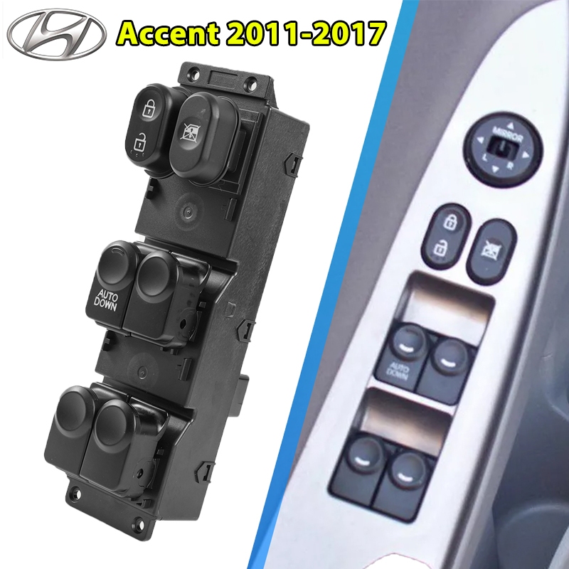 Hyundai Accent 2011-2017 Power Master Window Switch Main Auto Down Up ...