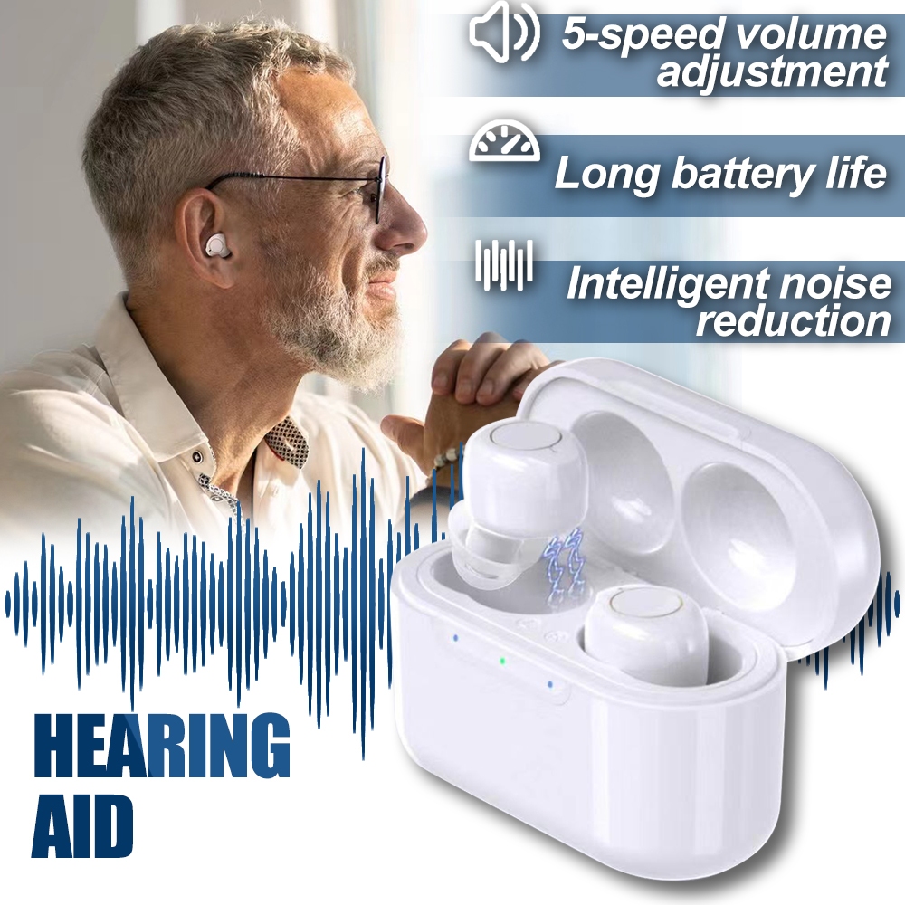 Mini Hearing Aid Invisible Digital Audiphone Sound Voice Amplifier ...