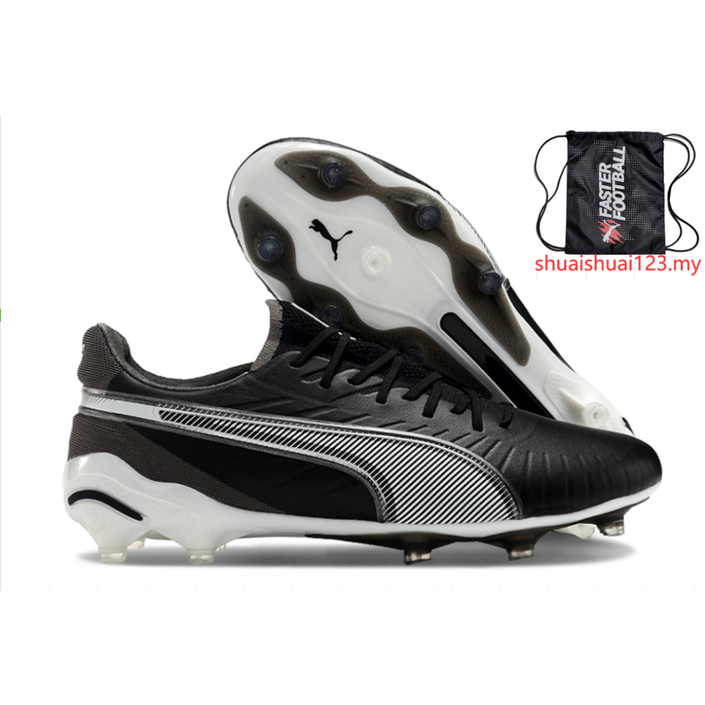 Original ready stock Fully knitted waterproof FG football shoes King FG ...