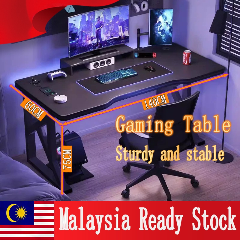 120CM/140CM Gaming Table Study Desk Modern Family Bedroom Computer Desk ...