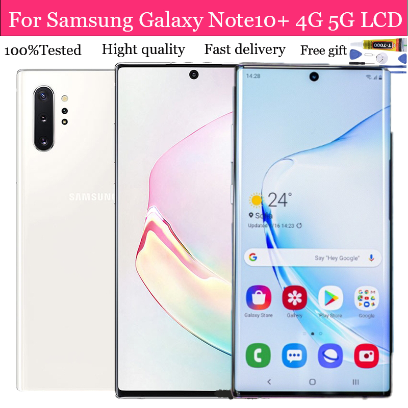 Original AMOLED For Samsung Galaxy Note 10+/ Plus 4G 5G LCD Display ...