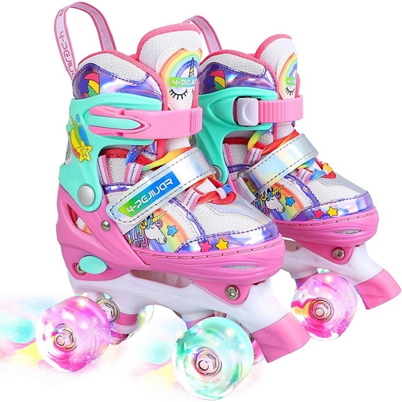 kasut roda budak perempuan Unicorn Roller Skates for Kids Girls, Roller ...