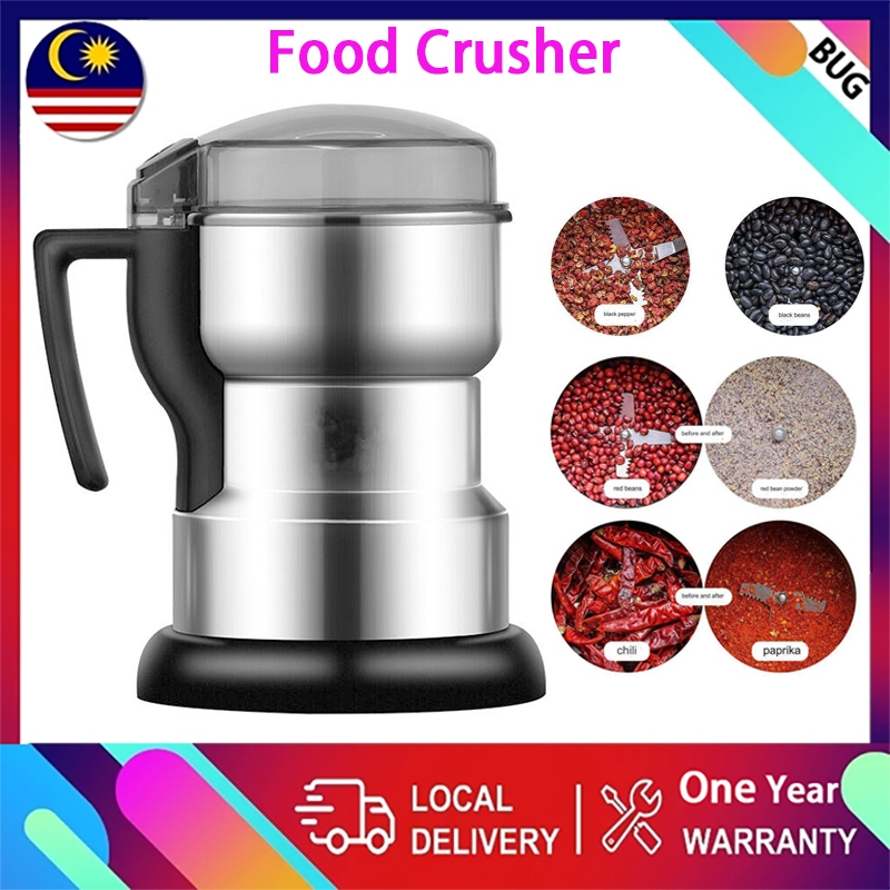 (1 YEAR WARRANTY BUG) Food processor, 3-pin plug 500ML grain grinder ...