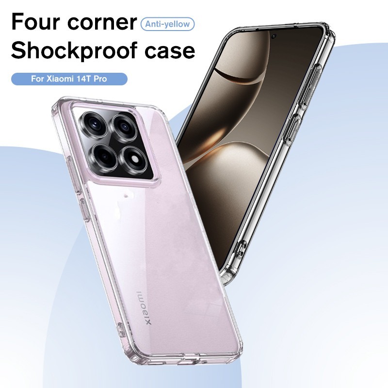 For Xiaomi 14T Pro 2024 Phone Case Crystal Clear Cover Xiaomi 14T Mi ...