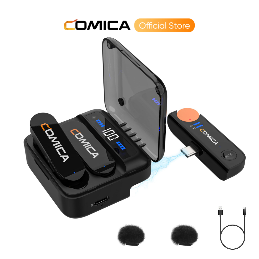 COMICA Vimo S Plug And Play Wireless Lavalier Microphone With Noise ...