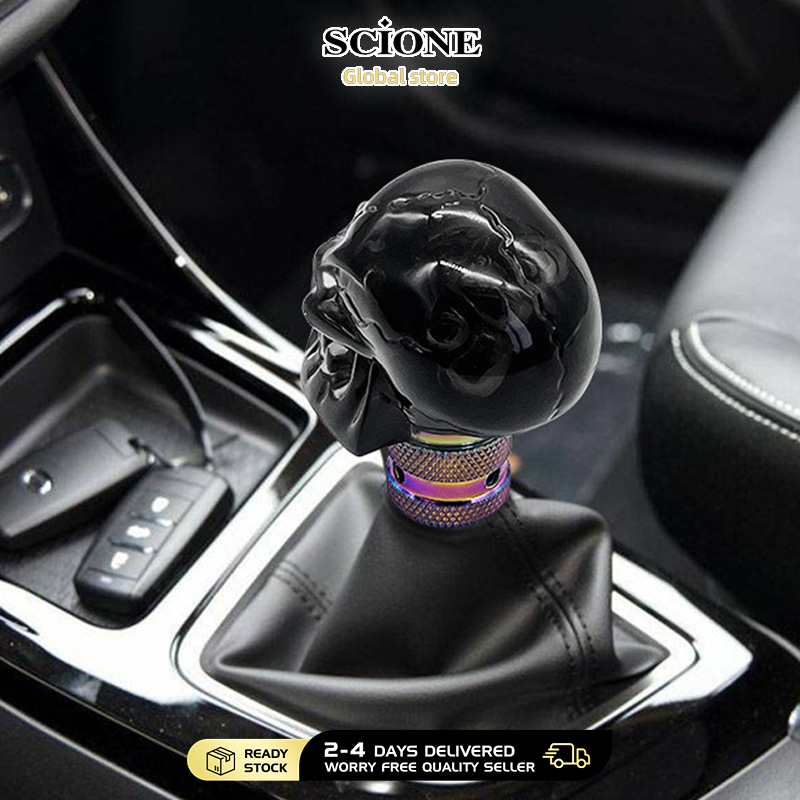Car Modification Skeleton Head Gear Shift Head Color Skeleton Wave ...