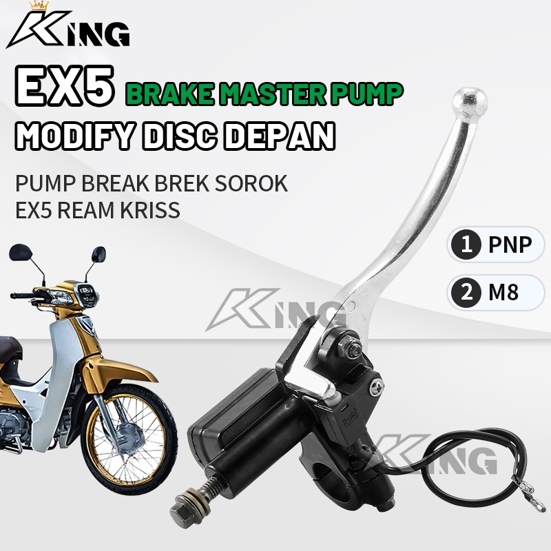 EX5 MASTER PUMP BREAK KECIL PNP (SIGNAL/LAMPU BRAKE DEPAN FUNGSI) MINI UNIVERSAL EX5 DREAM KRISS ...