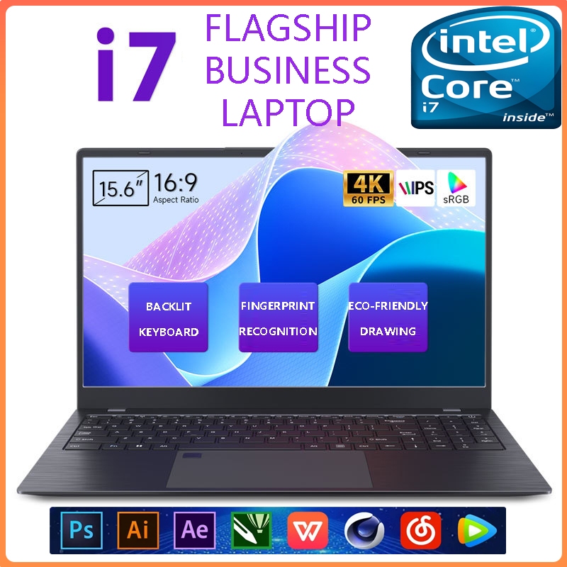 12-Generation Business Office Laptop New I7 Computer Gaming Notebook 15 ...