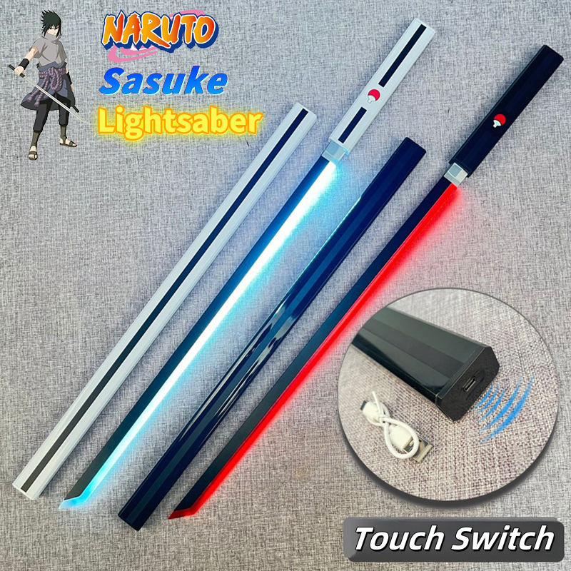 Anime Naruto Sasuke Bamboo Sword 100CM Rechargeable Glow Kusanagi COS ...