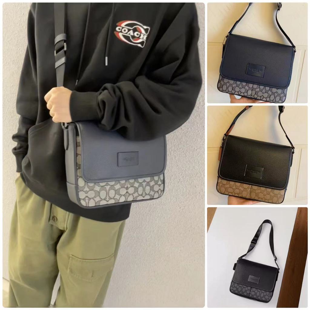 Genuine 100% COACH Men's Bag Sprint Map 25 Men's Shoulder Messenger Bag ...
