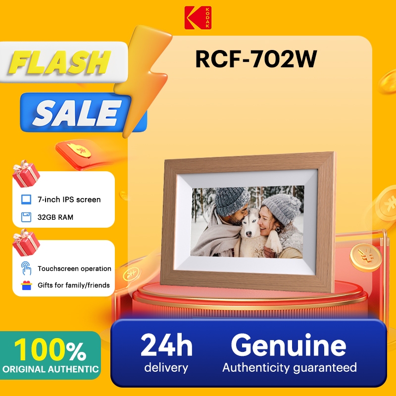 Kodak 702W Digital Photo Frame 7 inch 1024*600 IPS Screen Share photos ...