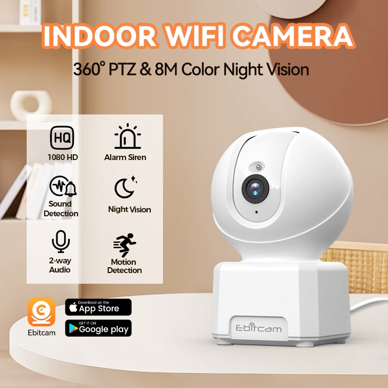 Ebitcam Camera 1080 HD Indoor CCTV Camera WIFI Wireless Camera 360 ...