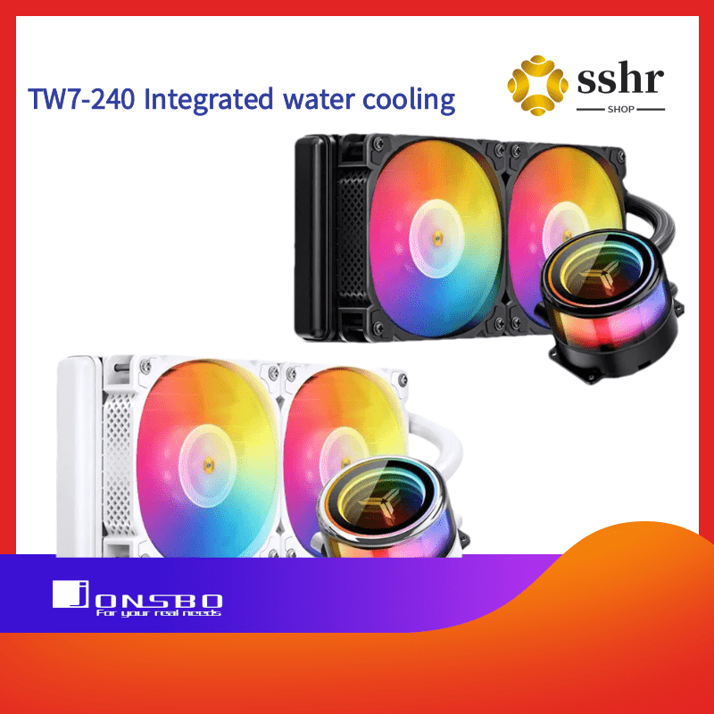 Jonsbo TW7-240 ARGB Integral Water-cooled CPU Cooler Computer 120mm Fan ...