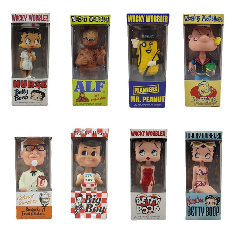 18cm Funko Betty Boop Big Boy Planters Mr. Peanut Grandpa KFC Popeye ...