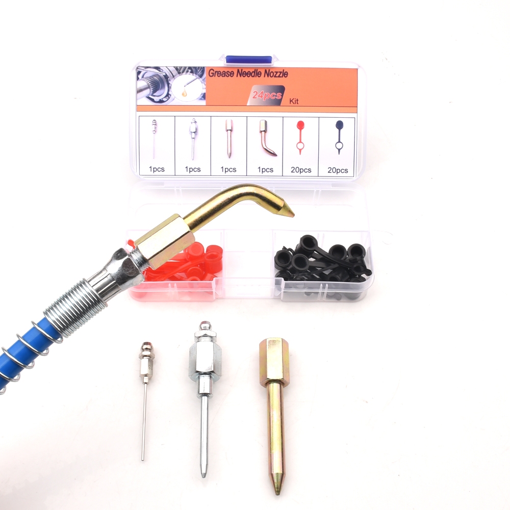Needle Nose Grease Gun Head Heavy-Duty Grease Gun Coupler Kit Hige ...