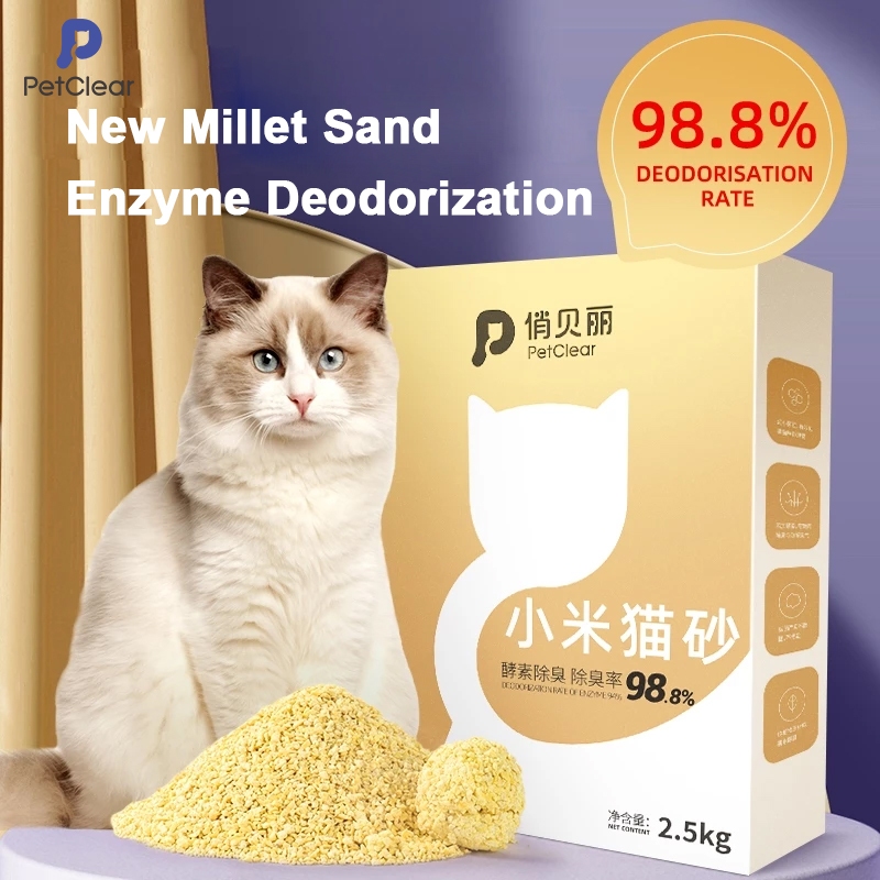 PetClear Premium Super Clumping Cat Litter with Natural Millet ...