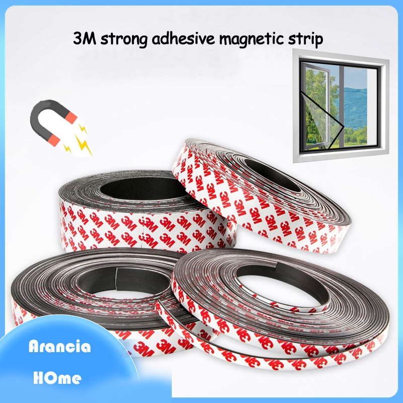 *READY STOCK AT MALAYSIA*10mm Flexible Magnetic Bar Strip 3M Self ...