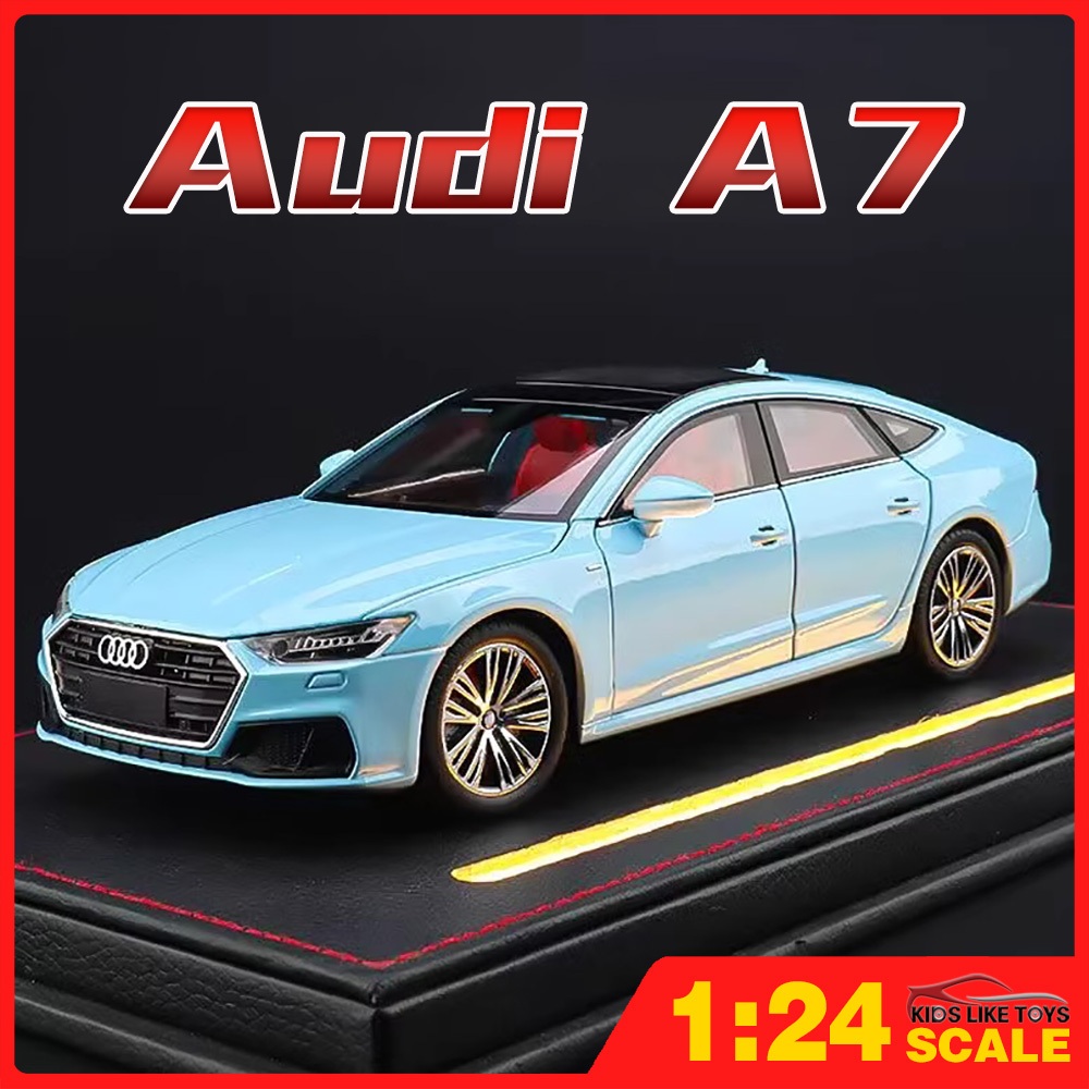 KLT 1:24 Audi A7 Diecast Model Car Alloy Cars Toys Collection Gift For ...