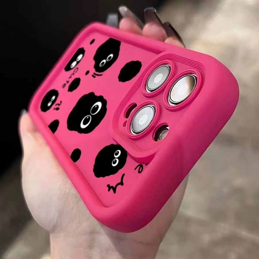 Casing Itel P65 4G A50C A80 4G A50 RS4 Casing Kartun bola hitam kecil ...