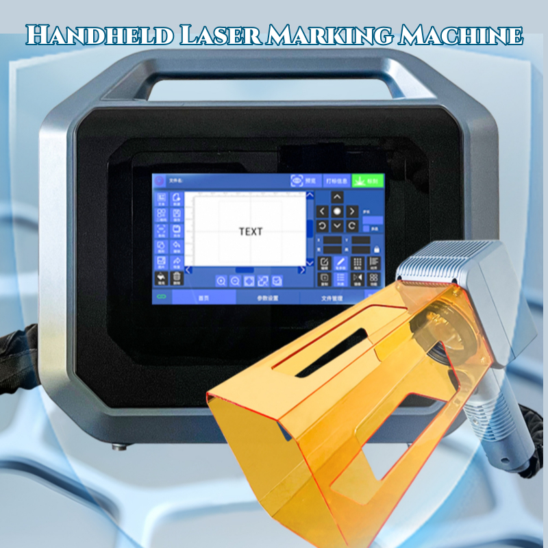 Handheld laser marking machine small portable fiber metal lettering ...