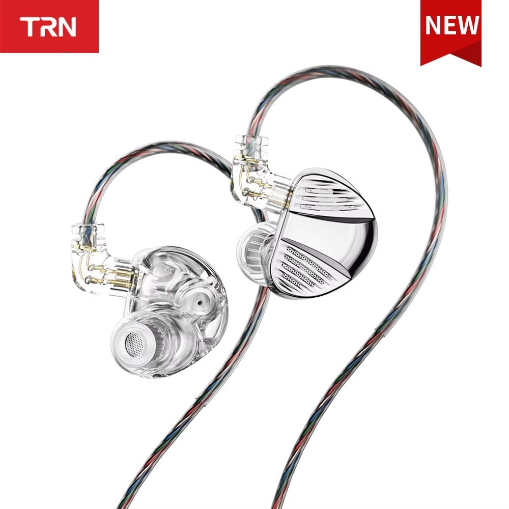 TRN V10 PRO HIFI Wired Earphones 2BA+2DD High-Frequency Balanced ...