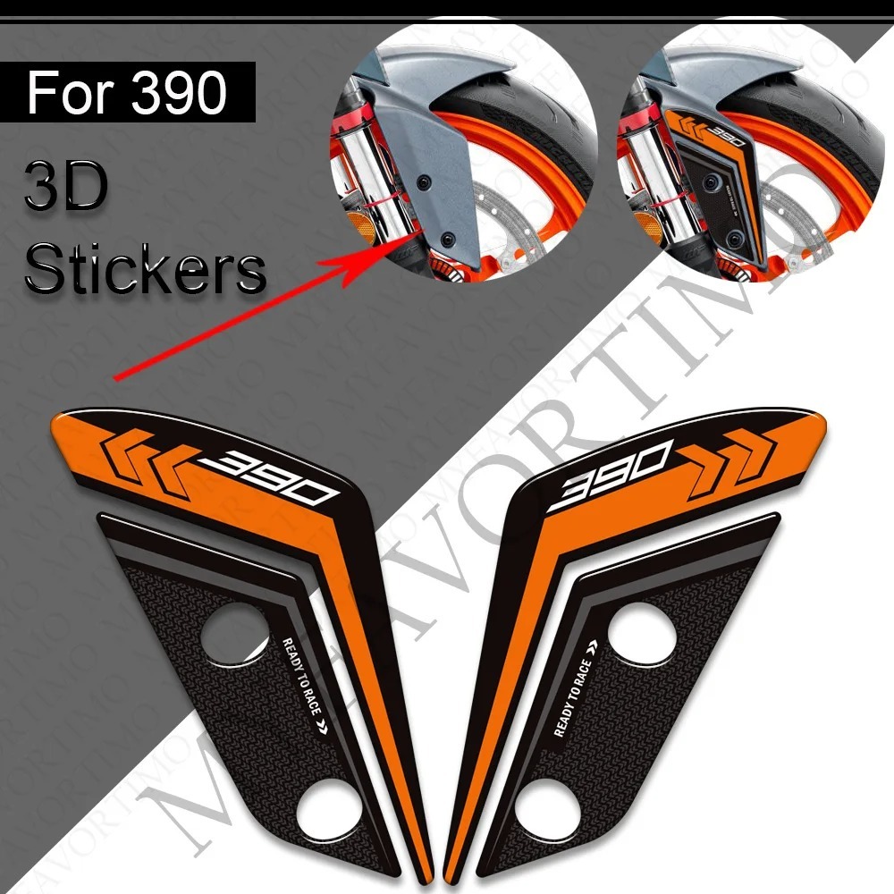 Knee TankPad Stickers Decals For 390 Duk 2024 Motorcycle Fairing Fender ...